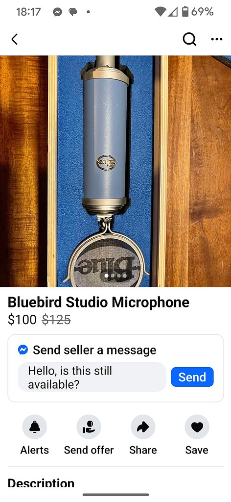 Bluebird Studio Microphone - Harmonica Forum
